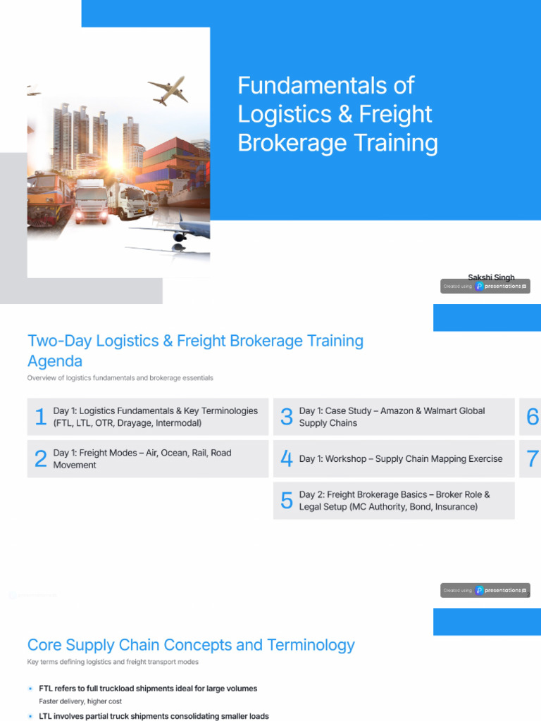 Mastering Logistics & Supply Chain Fundamentals | PDF