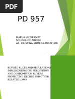 Revised PD 957 Rules & Regulations | PDF | Sanitary Sewer | Storm Drain