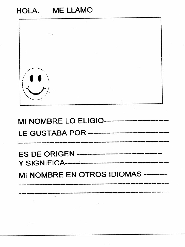 Hola Me Llamo | PDF