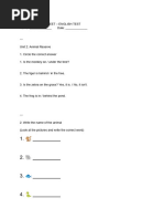 Animals and Their Homes - Practice Worksheet 3 | PDF