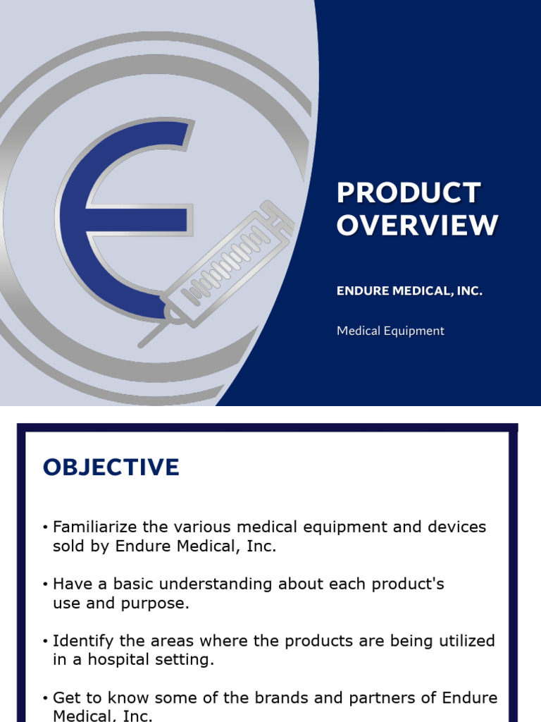 Endure Medical Equipment Overview | PDF | Monitoring (Medicine ...