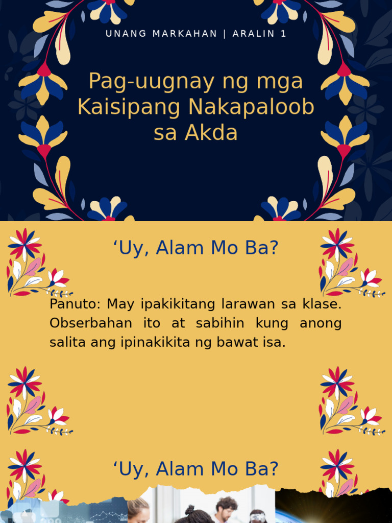 Filipino 10 Aralin 1 (1) | PDF