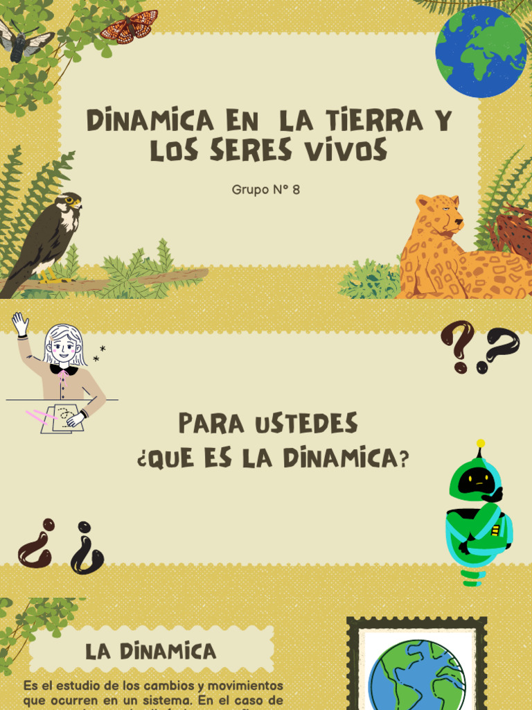 Dinámica en La Tierra y Los Seres Vivos Grupo 8 - 20241103 - 164302 - 0000 | PDF | Suelo | Tierra