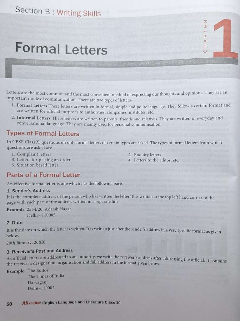 GR 10 Formal Letters | PDF