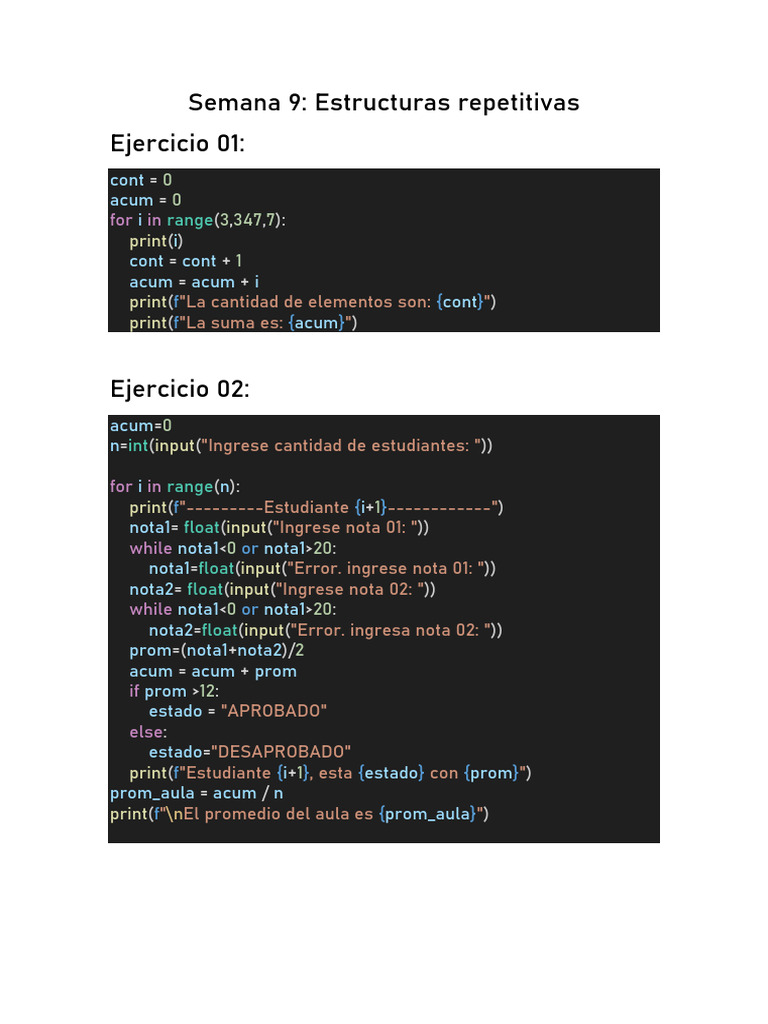 Semana 9 Programacion | PDF | Programación de computadoras