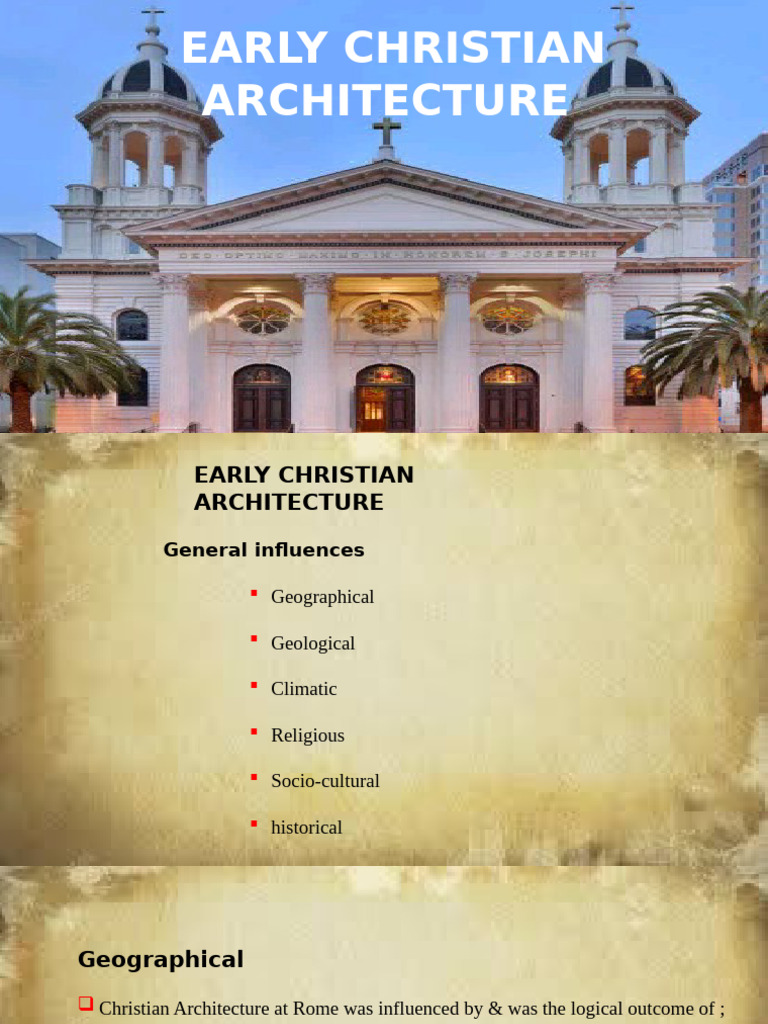 Early Christian Architecture Overview | PDF | Byzantine Empire | Dome