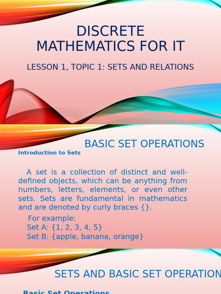Sets, Relations, and Logic Basics | PDF | Mathematical Proof ...