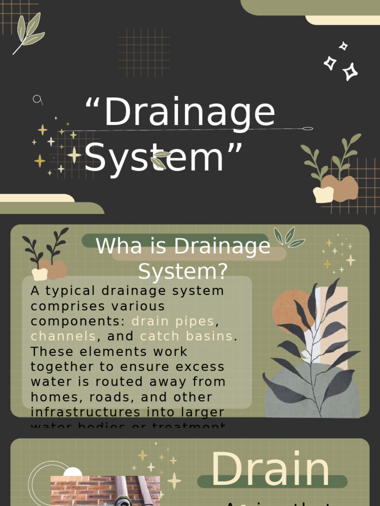 Essential Components of Drainage Systems | PDF