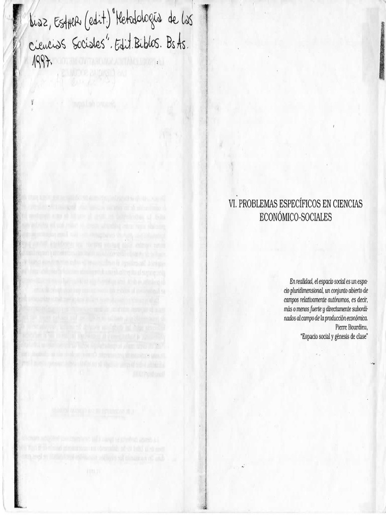 De Luque-La Problematica Valorativo Metodologica en CS | PDF ...