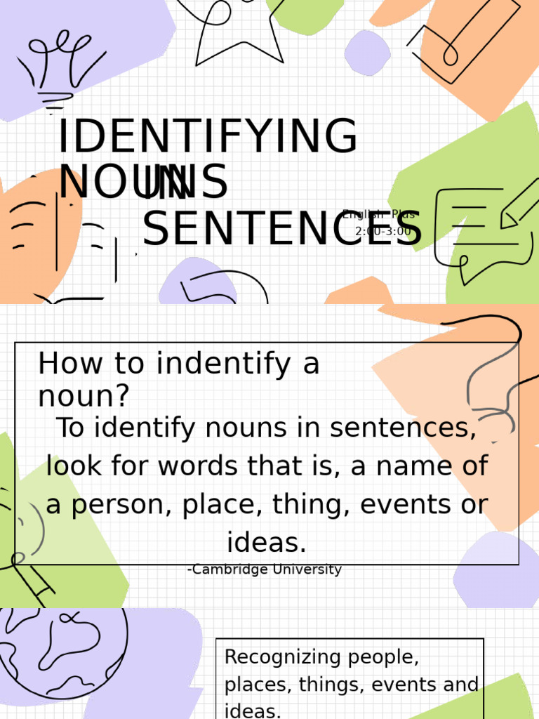 Identifying Nouns | PDF