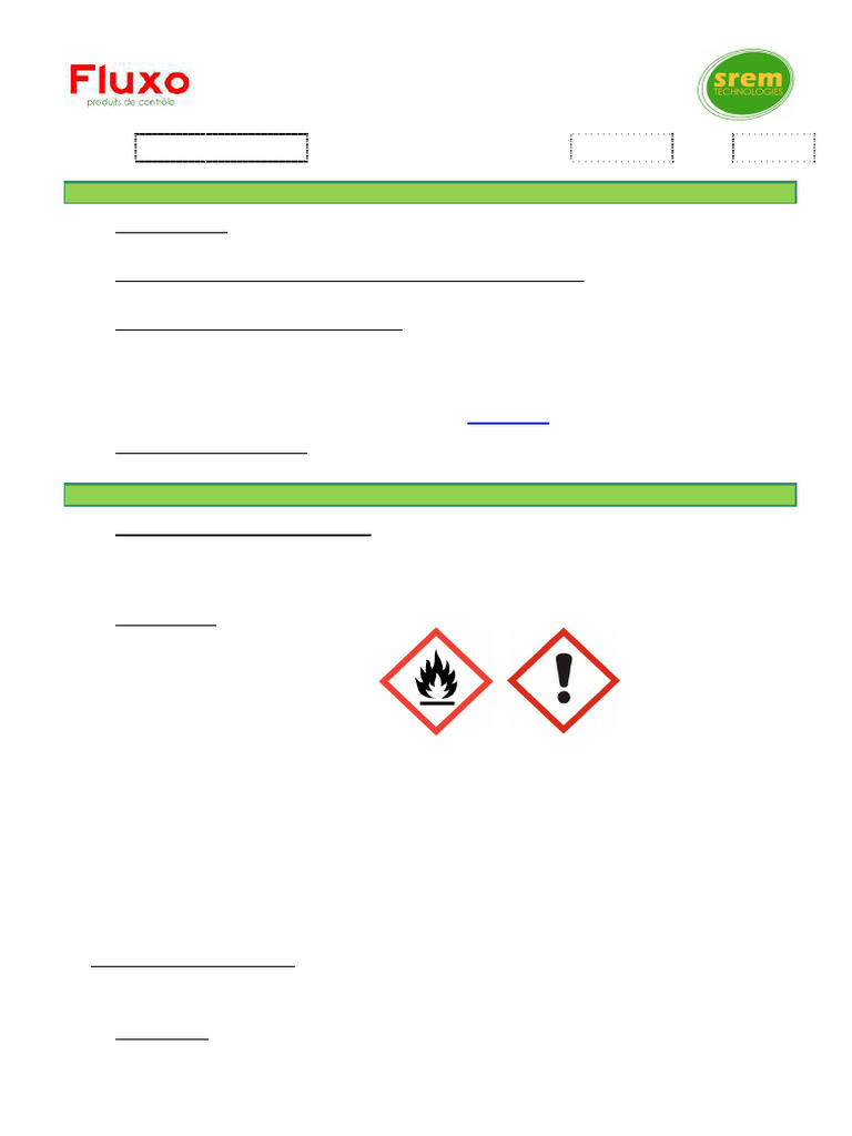 FLUXO 4 AERO Safety Data Sheet | PDF | Firefighting | Personal ...