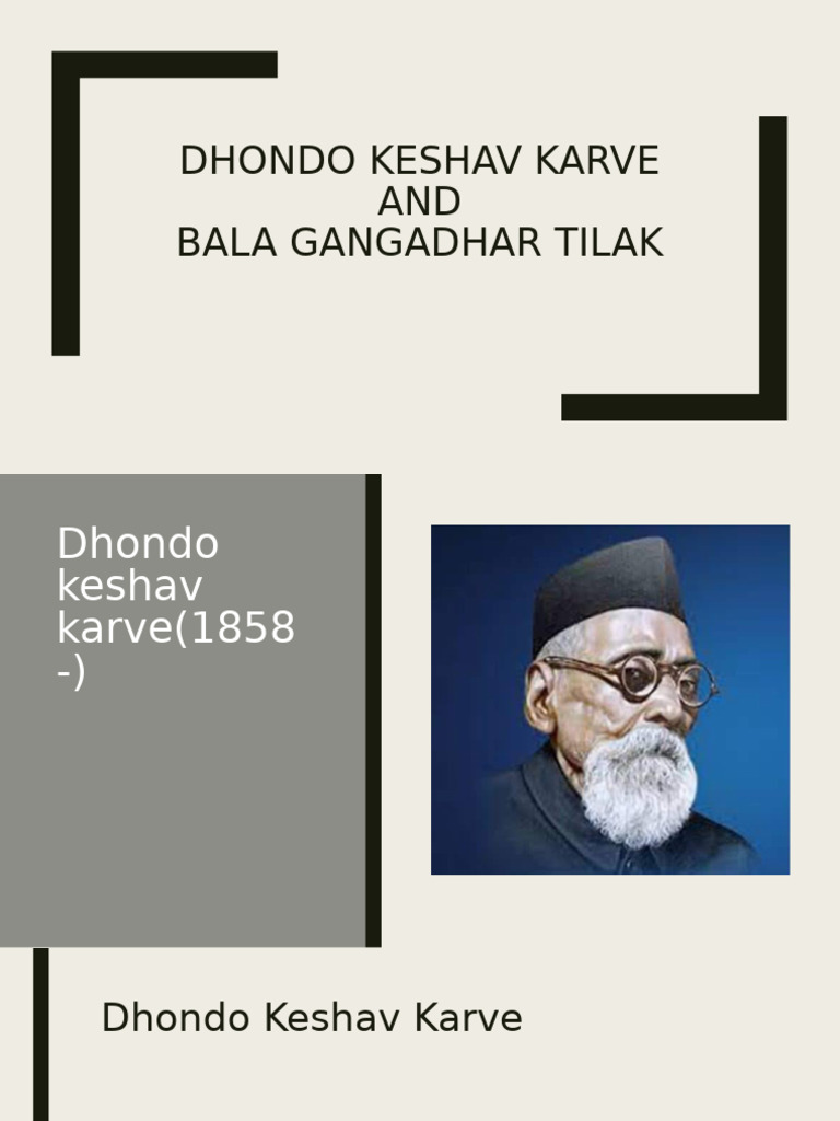 Contributions of Karve and Tilak | PDF | Indian Nationalism