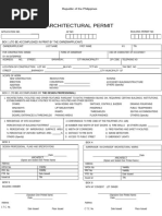 Architectural Permit Application Form | PDF | Specification (Technical Standard) | Building Code
