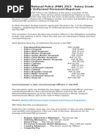 PNP Salary Grades and Ranks Overview | PDF