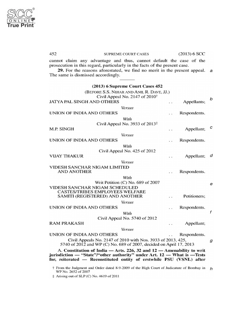 Tcs Case | PDF | Supreme Court Of The United States | Government ...