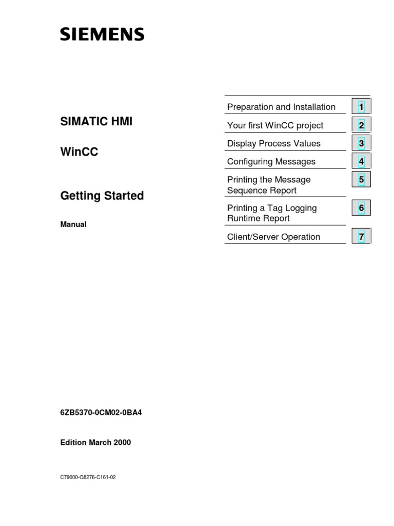 WinCC V5 Manual Getting Started | PDF | Button (Computing) | Double Click WinCC V5 Manual Getting Started | PDF | Button (Computing) | Double Click