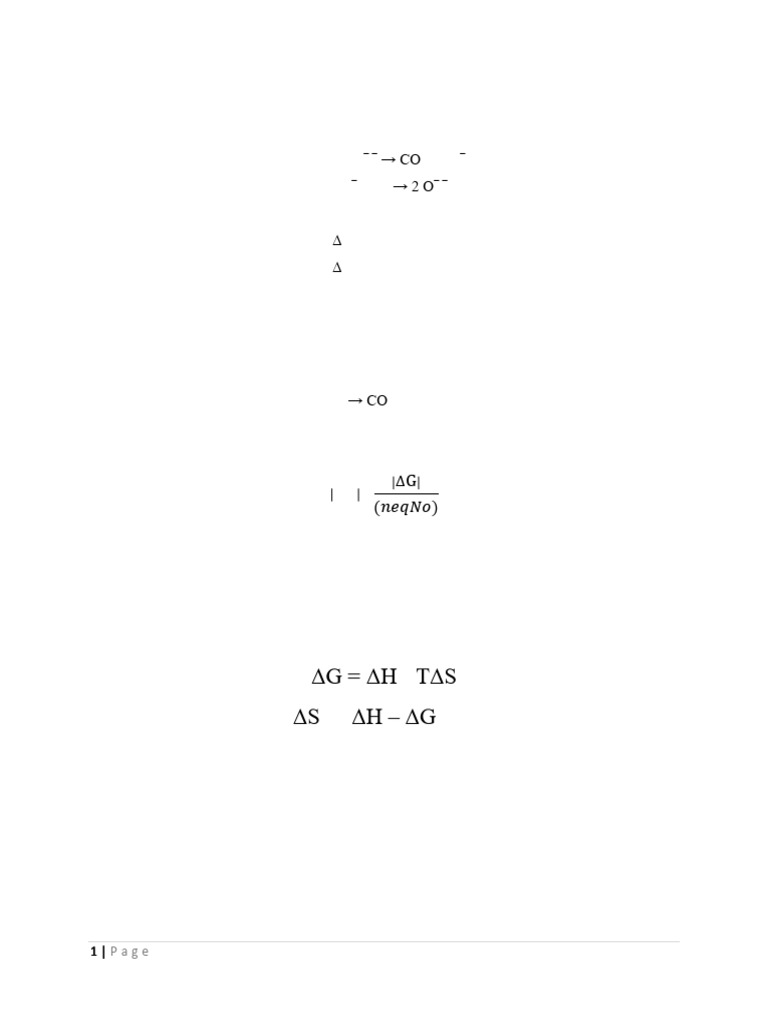 Fuel Cell Problem Solutions | PDF | Chemical Reactions | Gibbs Free Energy