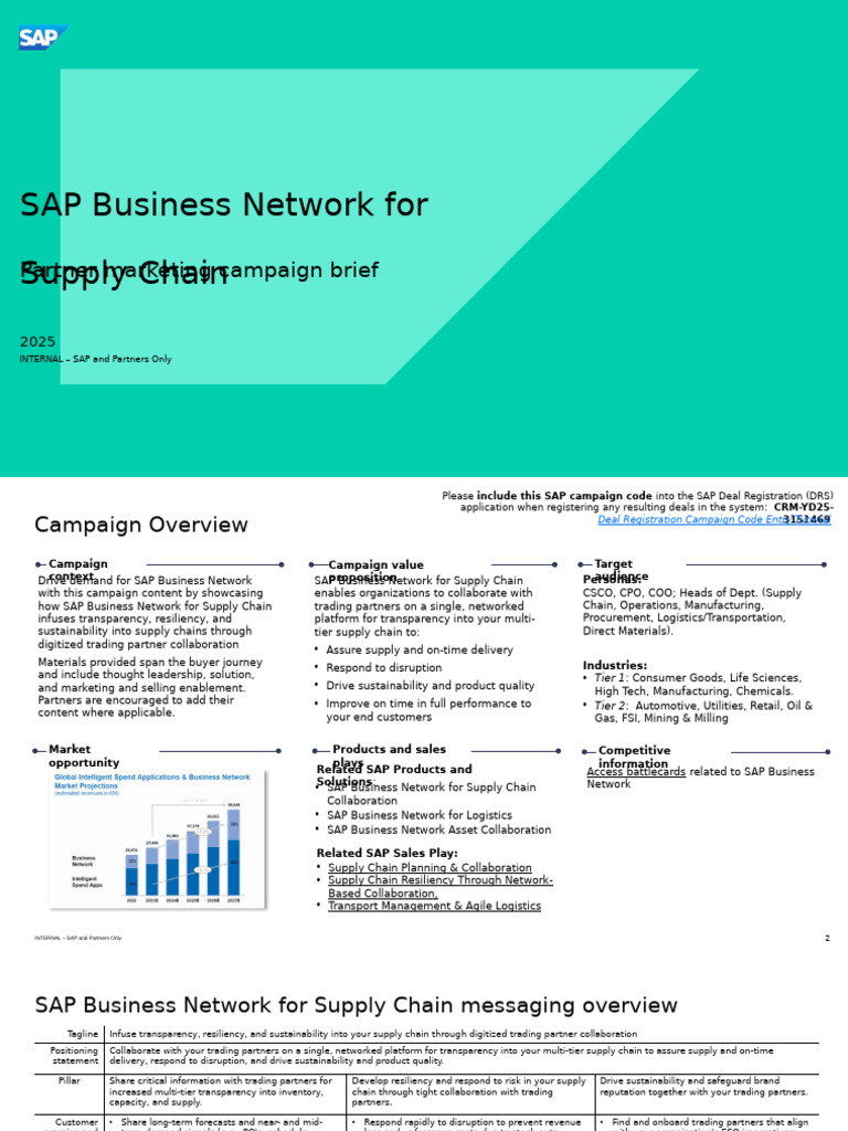 SBN for Supply Chain Campaign Brief | PDF | Supply Chain | Procurement