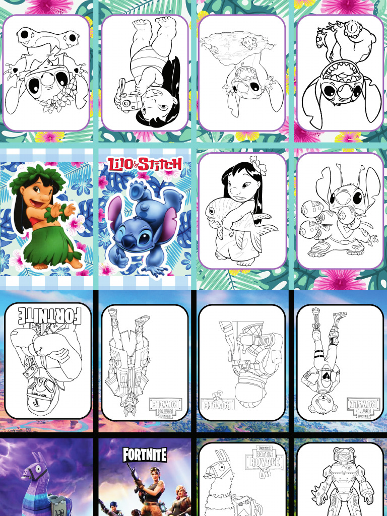 Hoja de Pintar Mini Librito Colorear Niños | PDF