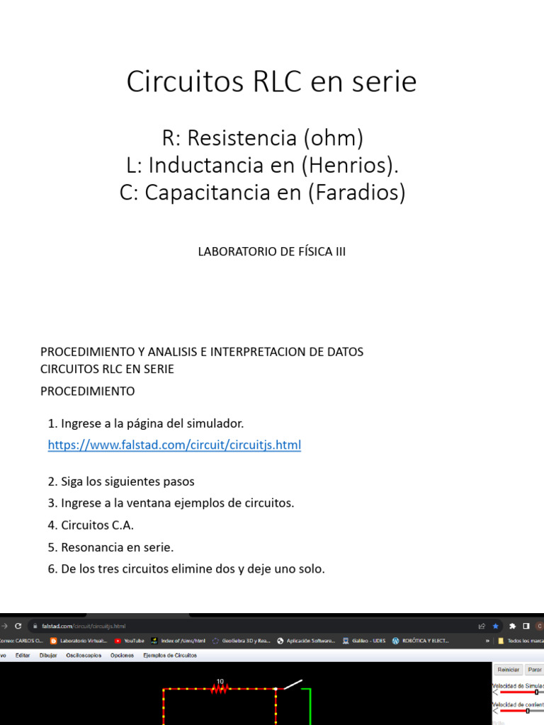 Análisis de Circuitos RLC en Serie | PDF