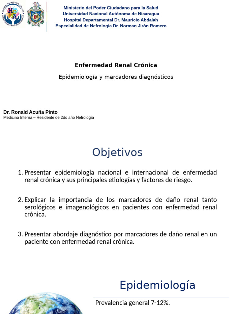 Epidemiología y Diagnóstico de ERC | PDF | Medicina | Sistema urinario