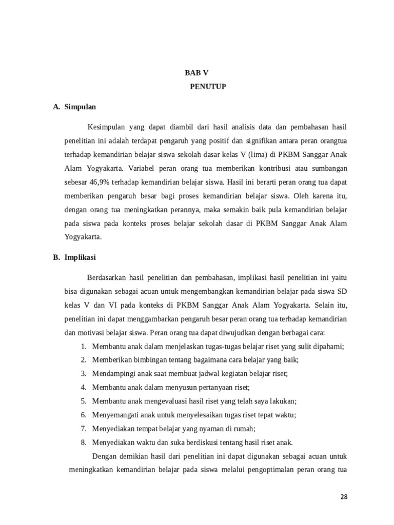 Proposal Mini Riset Pembalajaran Mandiri - Google Dokumen | PDF