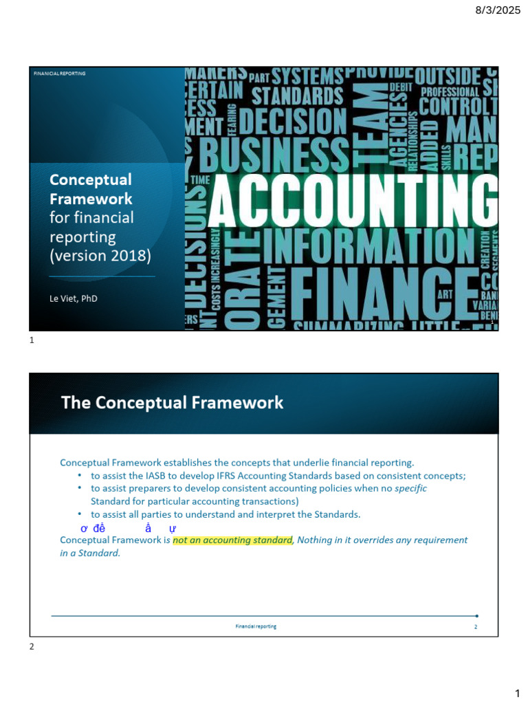 Conceptual Framework for Financial Reporting | PDF | Expense | Equity ...