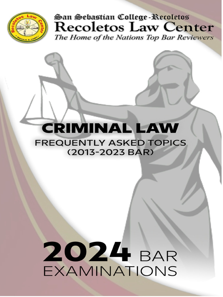 Criminal Law - FAT | PDF | Criminal Law | Crimes