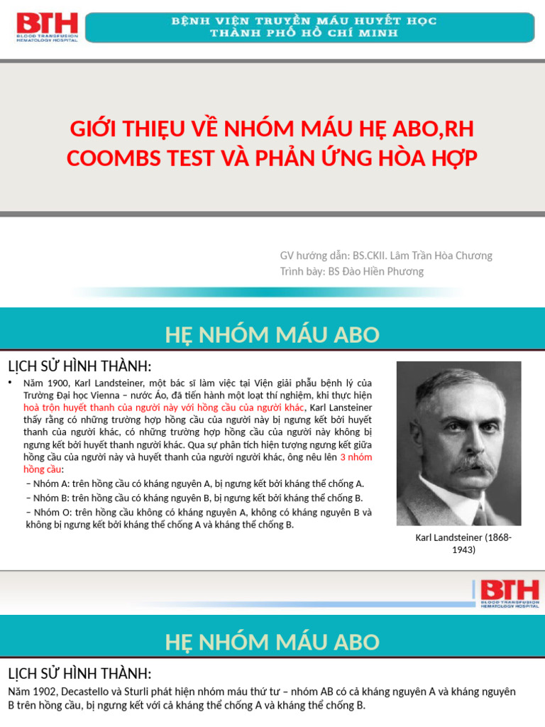 Nhóm Máu Hệ Abo, RH | PDF