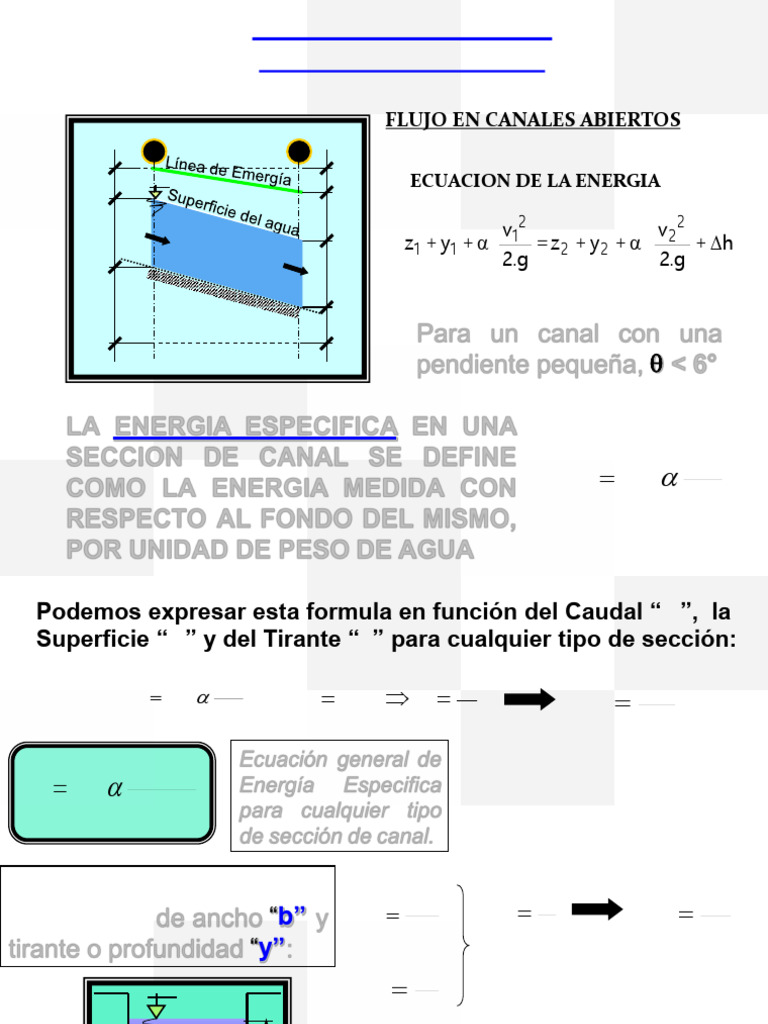 Energía Específica y Escurrimiento Crítico | PDF