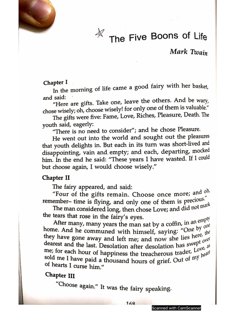 The Five Boons of Life | PDF