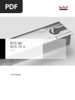 BTS 80 Floor Spring System Overview | PDF | Door | Manufactured Goods