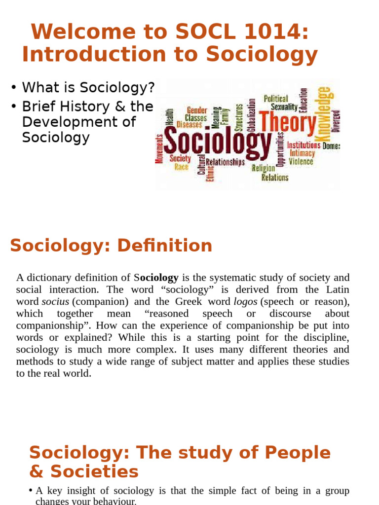 Introduction to Sociology Overview | PDF | Sociology | Positivism