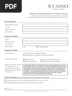 STADIO Programme Application Form | PDF | Breach Of Contract | Fee