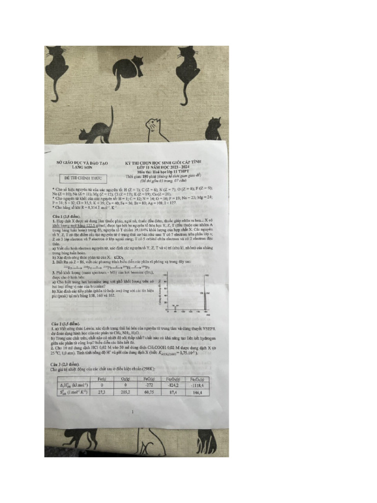 2023-2024 HSG 11 Lạng Sơn File Đề Ảnh | PDF