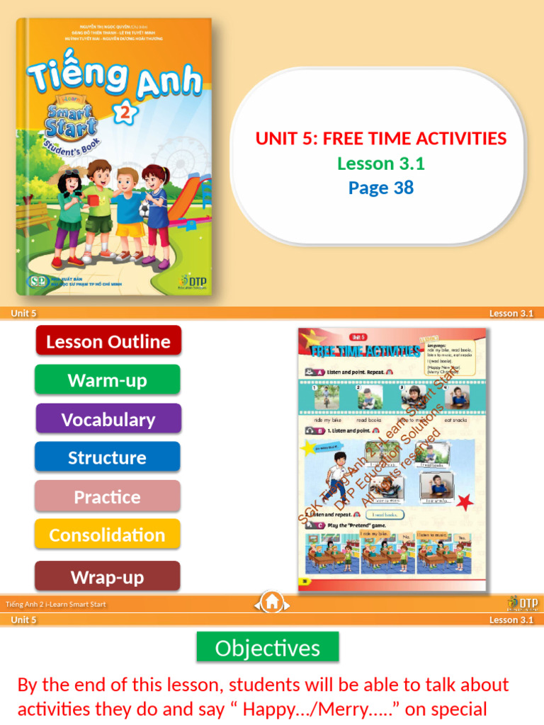 Unit 5 Free Time Activities - Lesson 3.1 - Page 38 | PDF | Language ...