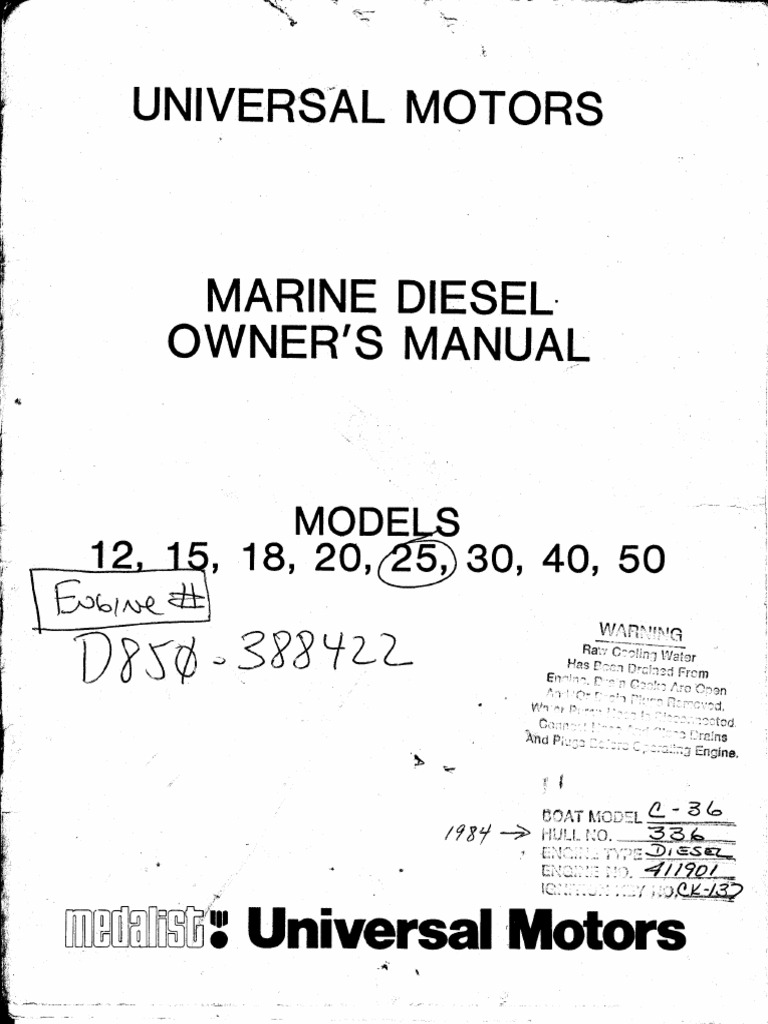 Universal M25 Owners Manual | PDF