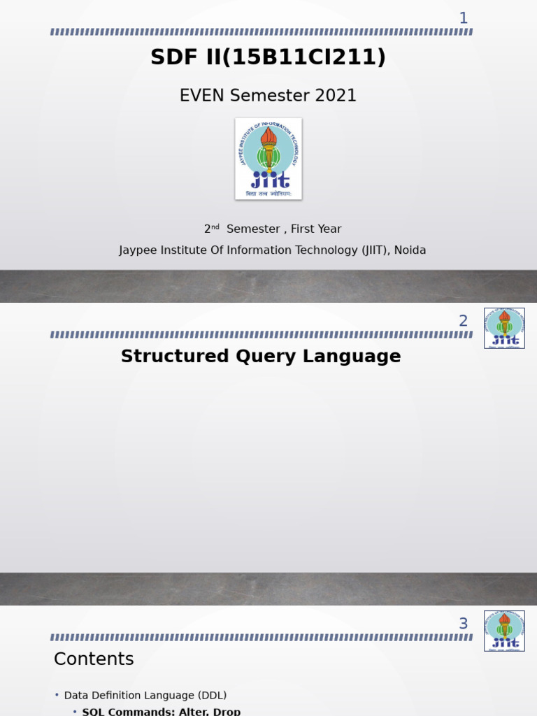 Lecture 33-36 MySQL | PDF | Information Retrieval | Data