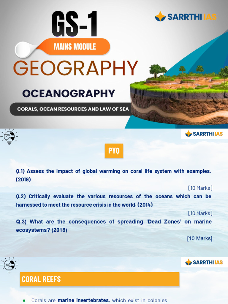 Oceanography Class PPT - 05 - Dark - Rebel | PDF | Coral | Coral Reef