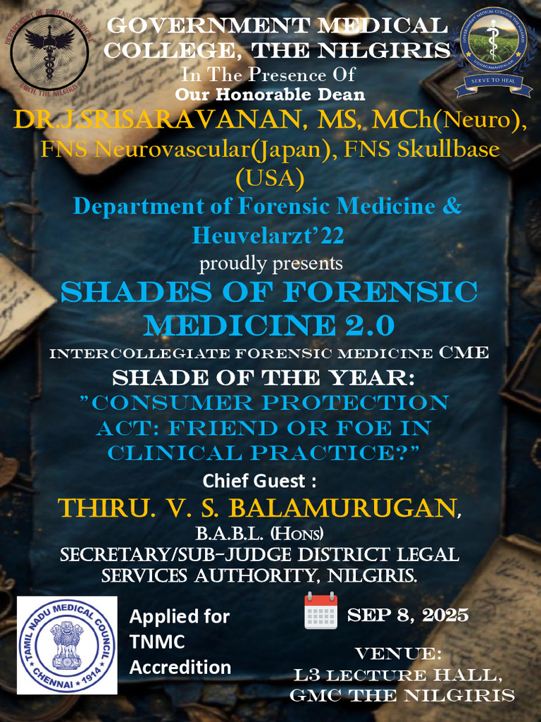Forensic Medicine CME Brochure | PDF | Doctor Of Medicine