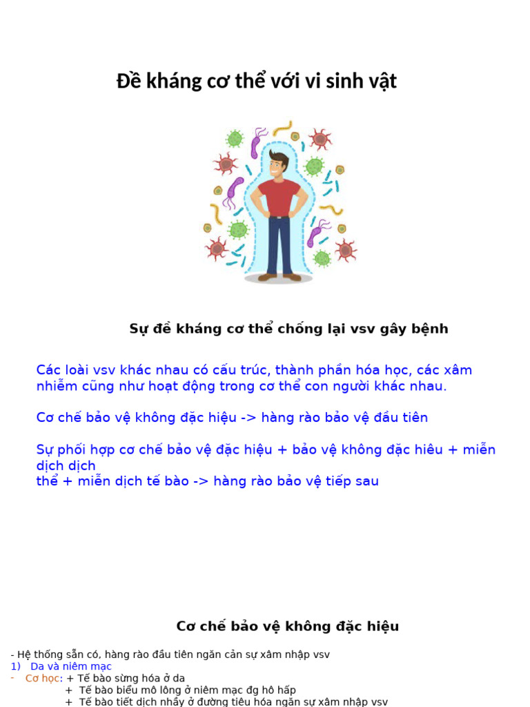 Bài 8 Đề Kháng Cơ Thể Với Vsv | PDF
