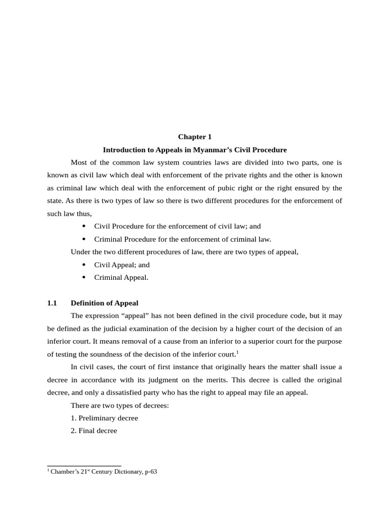 Appeal Chapter | PDF | Appeal | Judgment (Law)