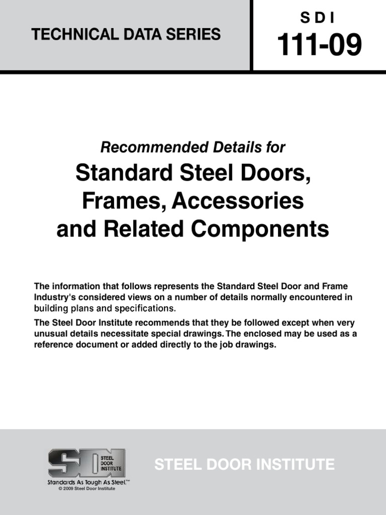 Steel Stud Construction - SDI - 111 - 09 | PDF