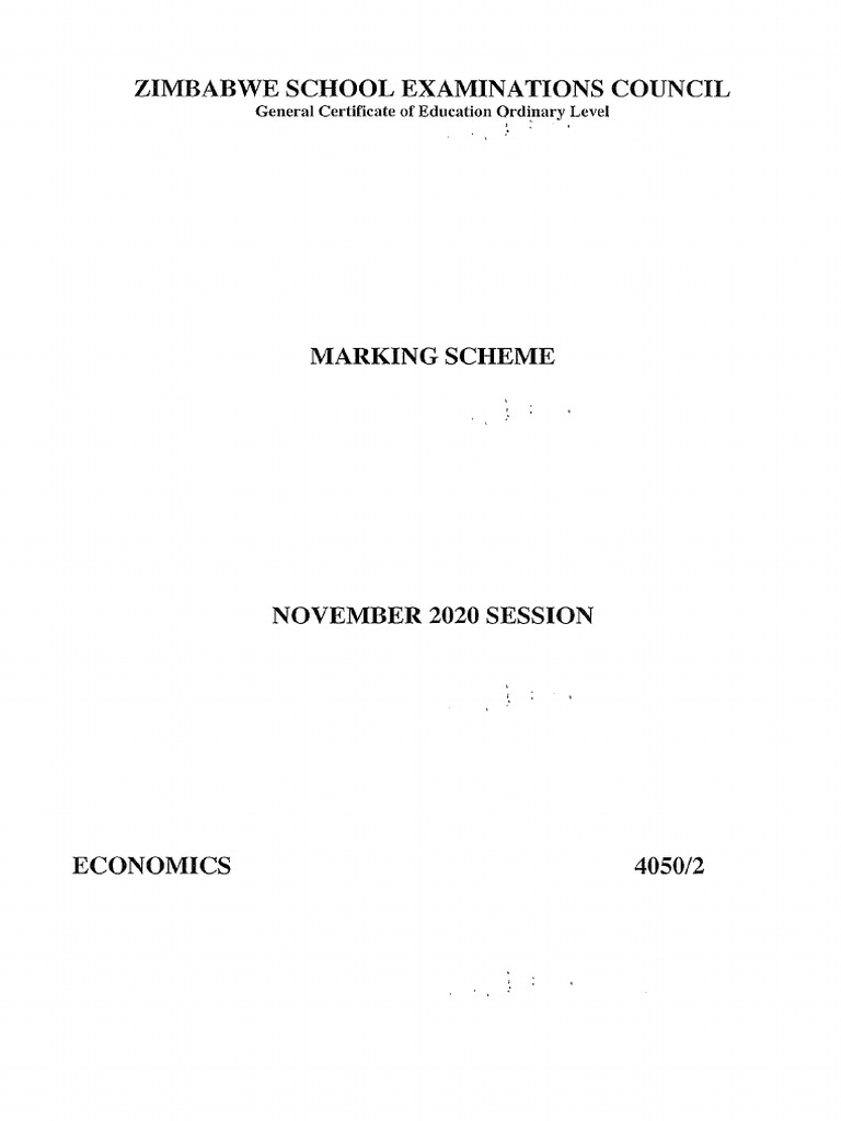 n2020 p2 Marking Scheme | PDF