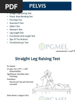SI Joint Special Tests Overview | PDF | Anatomical Terms Of Motion | Pelvis