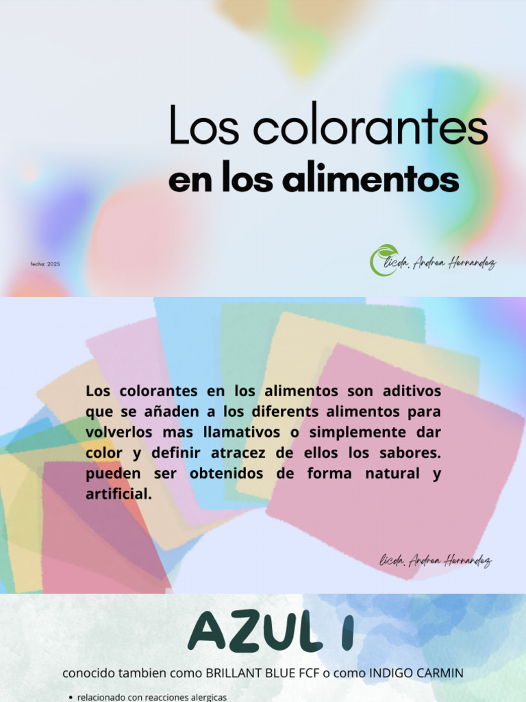 Los Colorantes En Los Alimentos Pdf Pdf