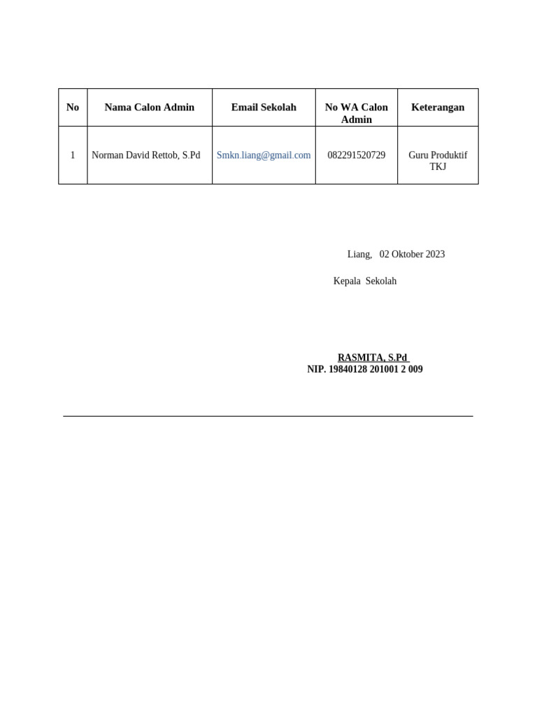 Calon Admin Ceria | PDF