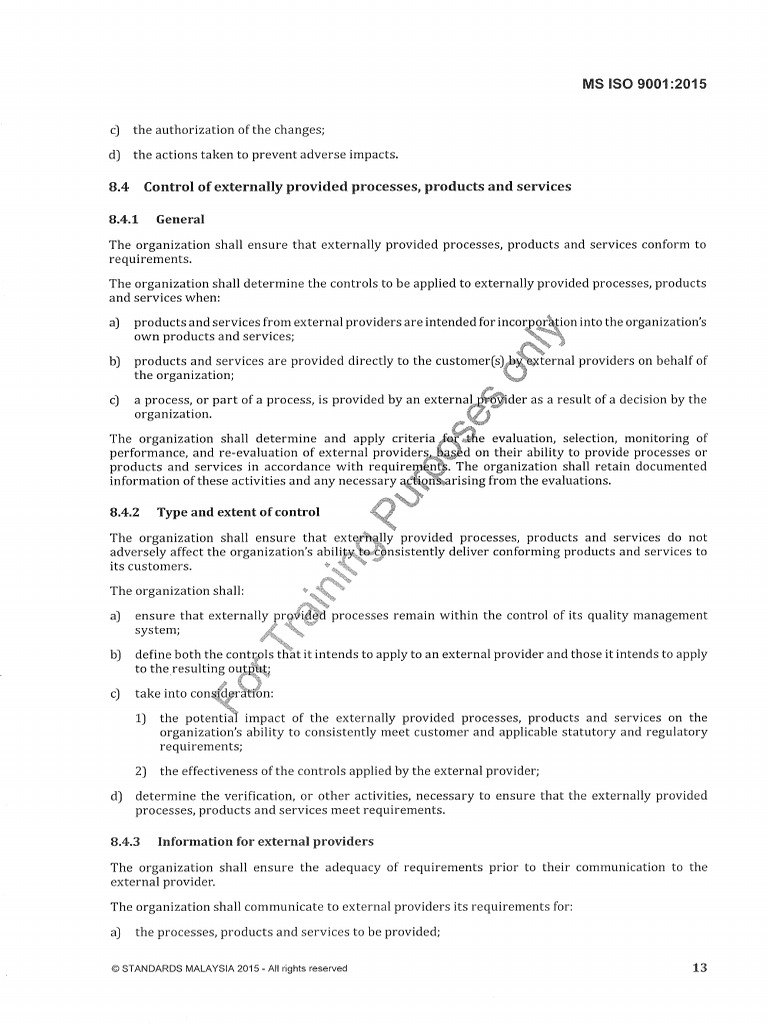 MS ISO 9001 2015 Quality Management Systems 25 31 | PDF