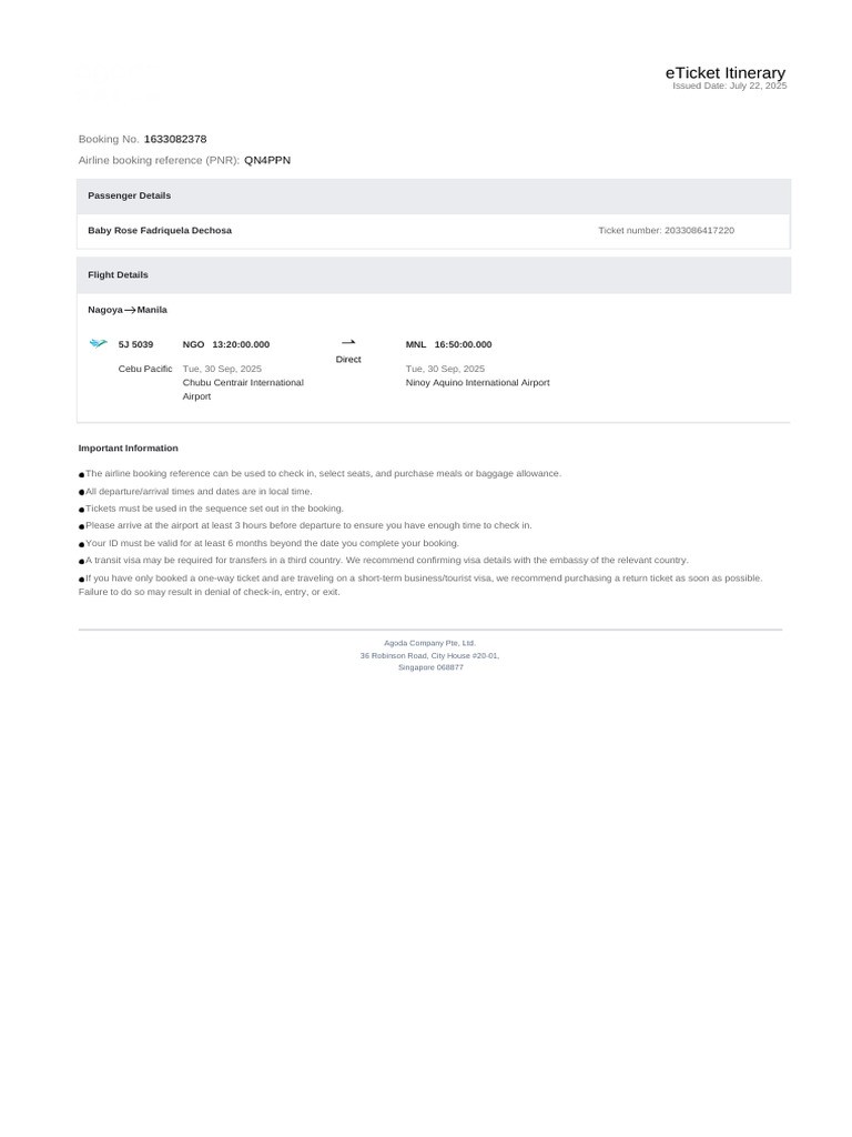Booking ID 1633082378 Dechosa | PDF | Aviation | Transport