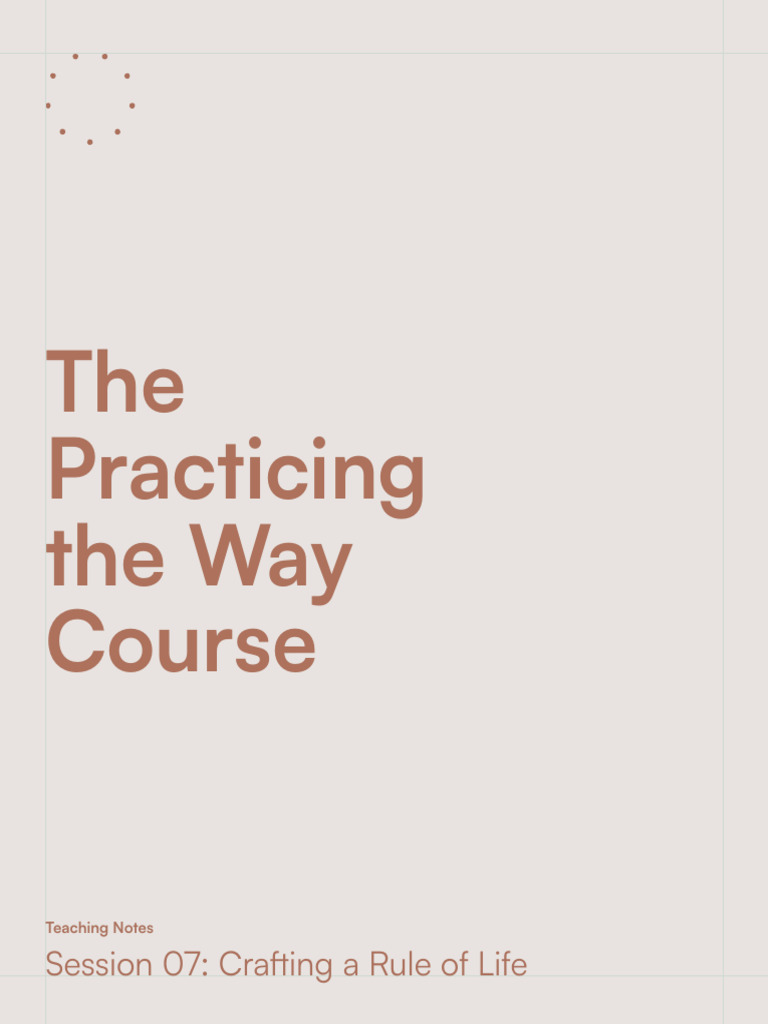 Crafting Your Rule of Life Guide | PDF | Jesus